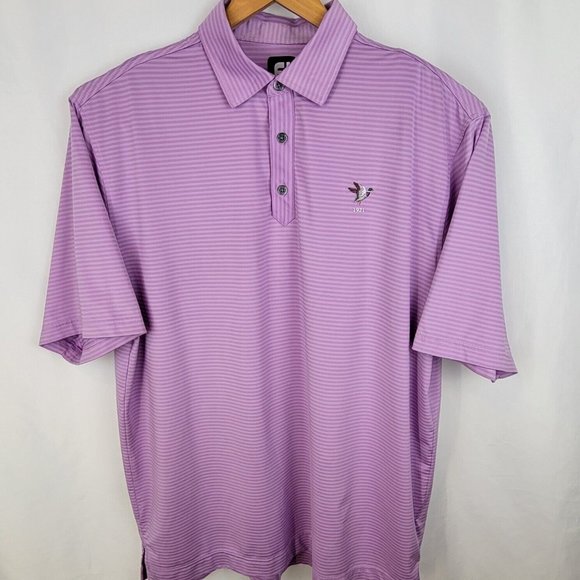 FootJoy | Shirts | Footjoy Fj Shirt Mens Xlarge Purple Striped Polo ...